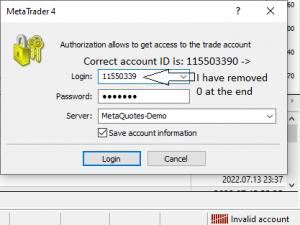 How to Fix Invalid Account in MT4 - Get Know Trading