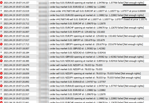 What Means "Not Enough Rights" in MT4 - Get Know Trading
